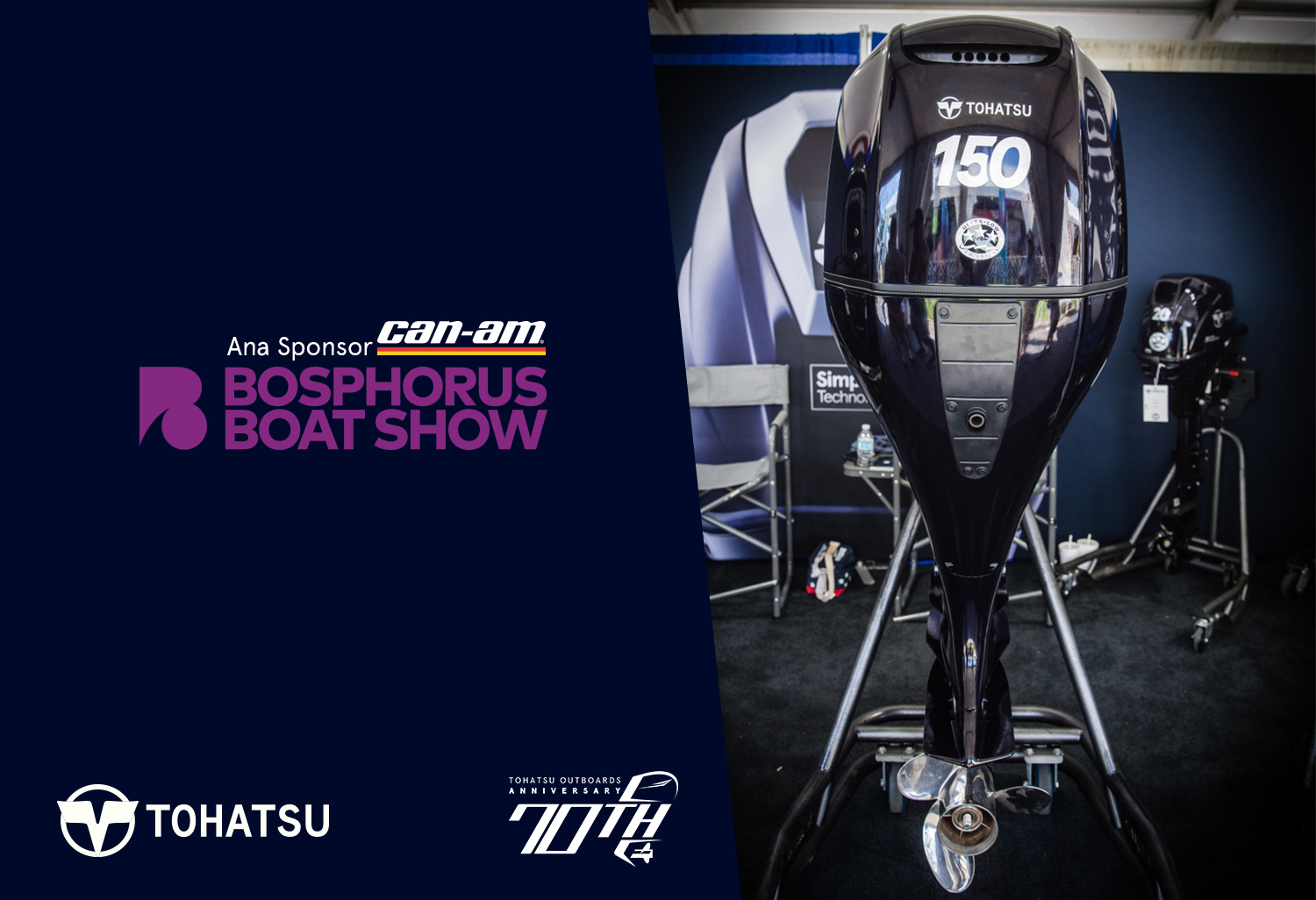 Tohatsu Dıştan Takma Deniz Motorları, Bosphorus Boat Show Kara Fuarı ...
